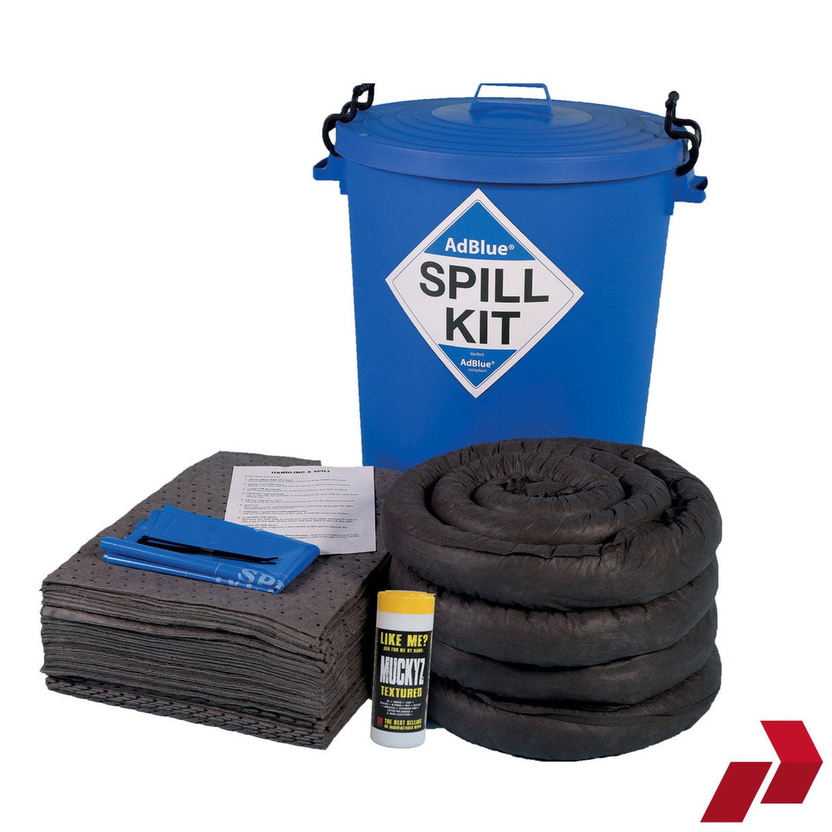 100L AdBlue Spill Kit in Blue Round Bin — Parma Group