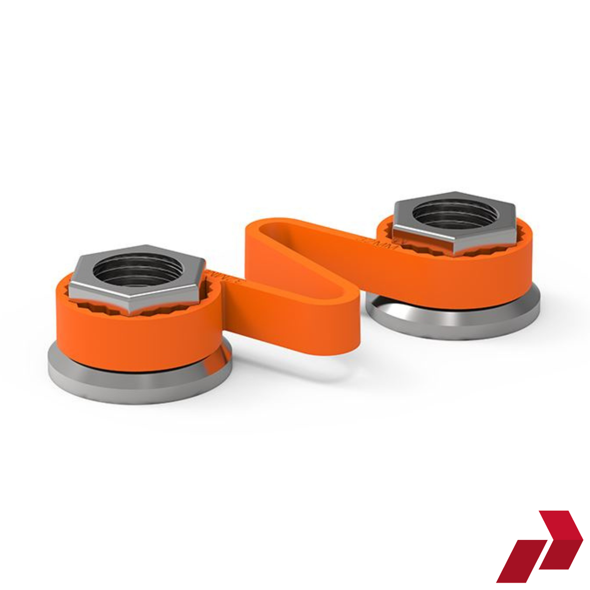Orange Checklink Wheel Nut Indicator and Retainer (32mm) — Parma Group