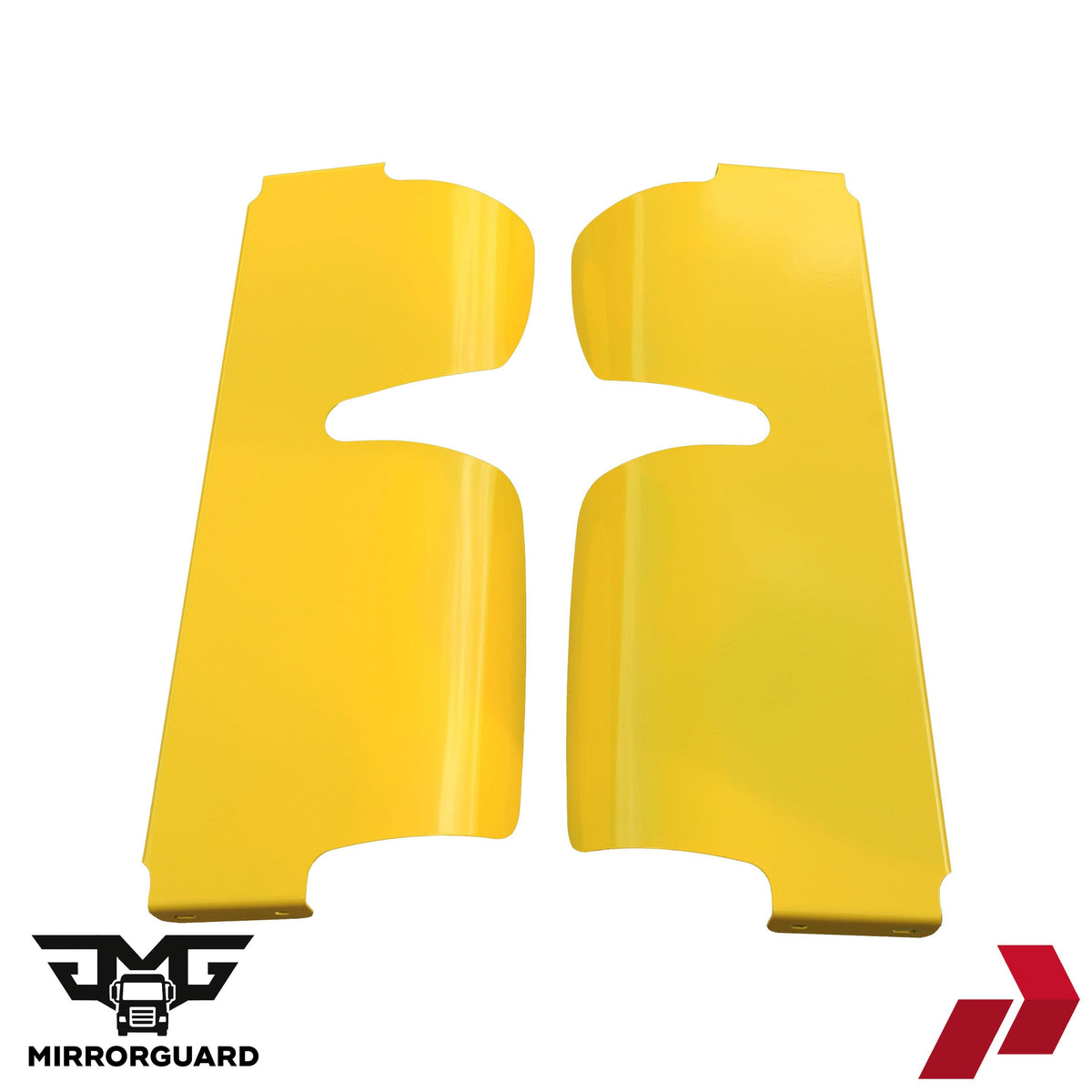 DAF LF Yellow Stainless Steel Mirror Guard — Parma Group