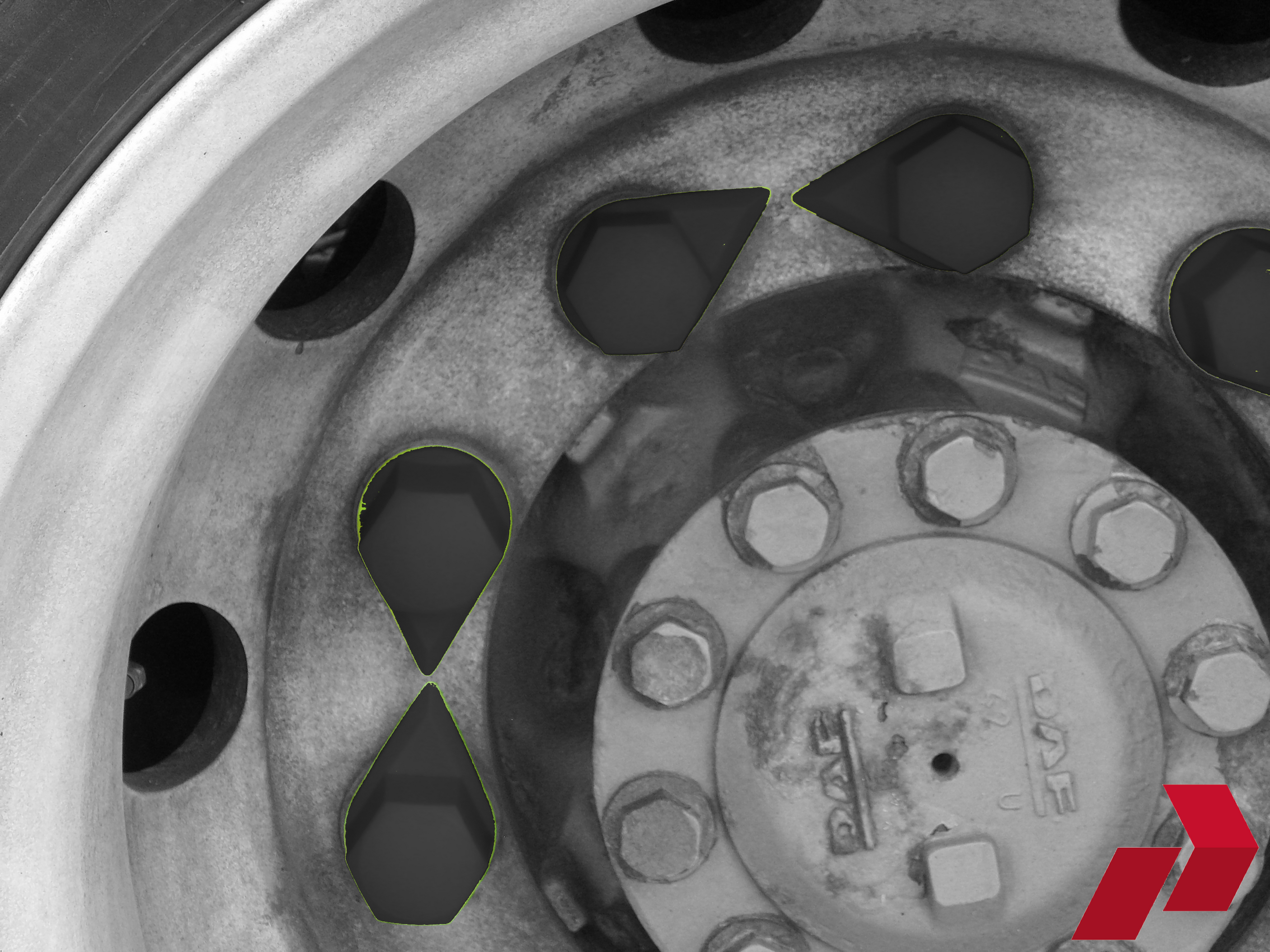 Black Short Reach Dustite Wheel Nut Indicator (32-33mm) — Parma Group