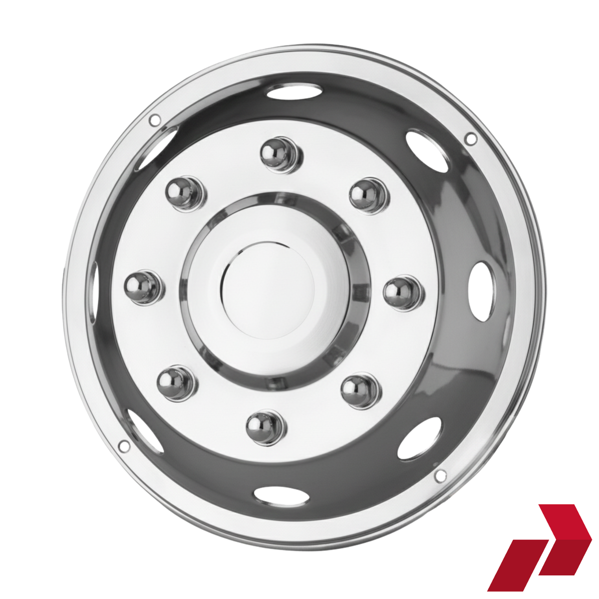 19.5" Deluxe Stainless Steel Wheel Trims – Front Pair — Parma Group
