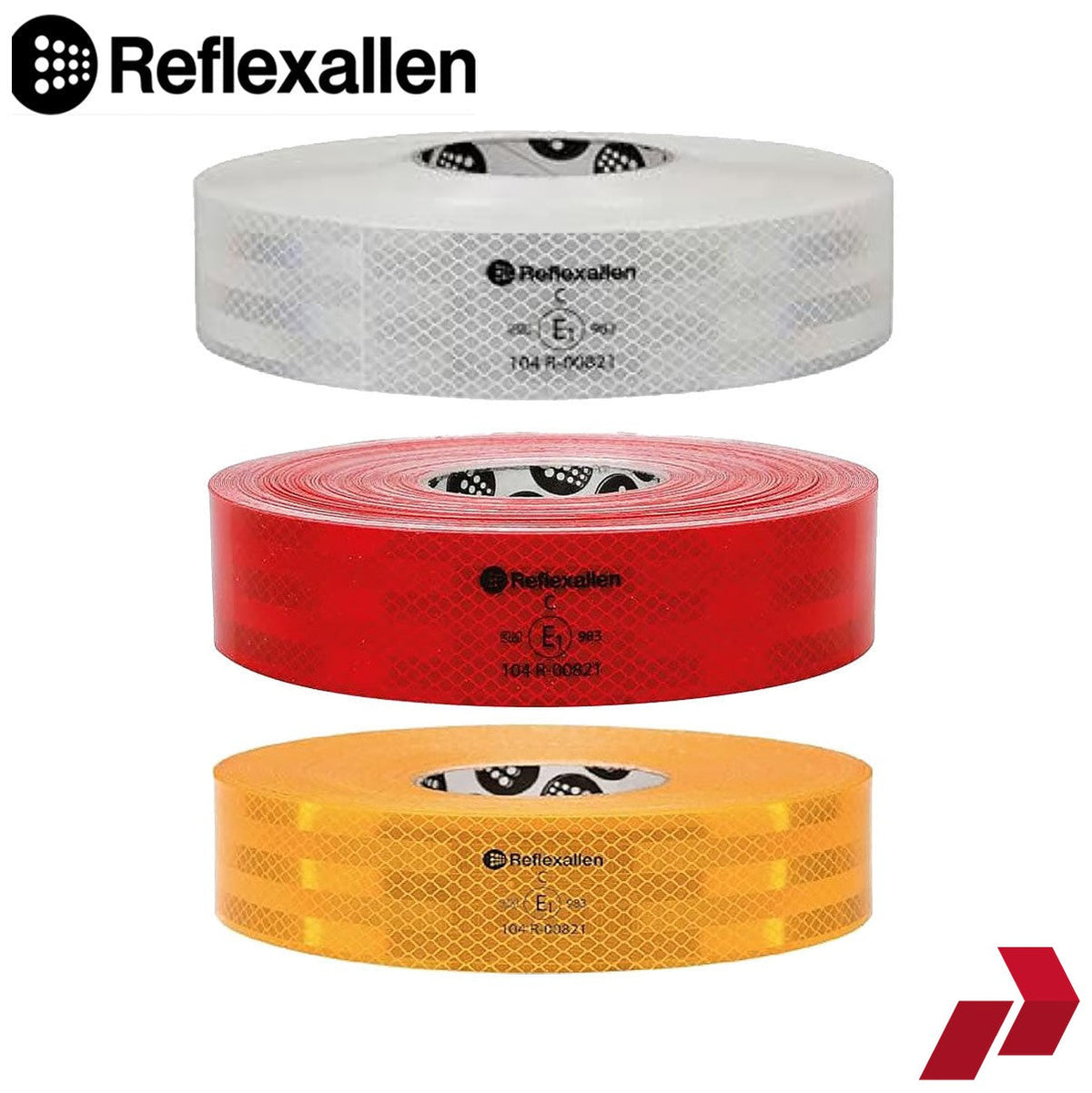 Reflexallen Rigid Reflective Tape – ECE 104 Approved (50mm) — Parma Group