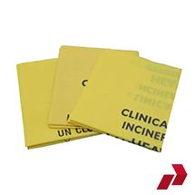Yellow Medium Duty Clinical Waste Sacks (Case) — Parma Group